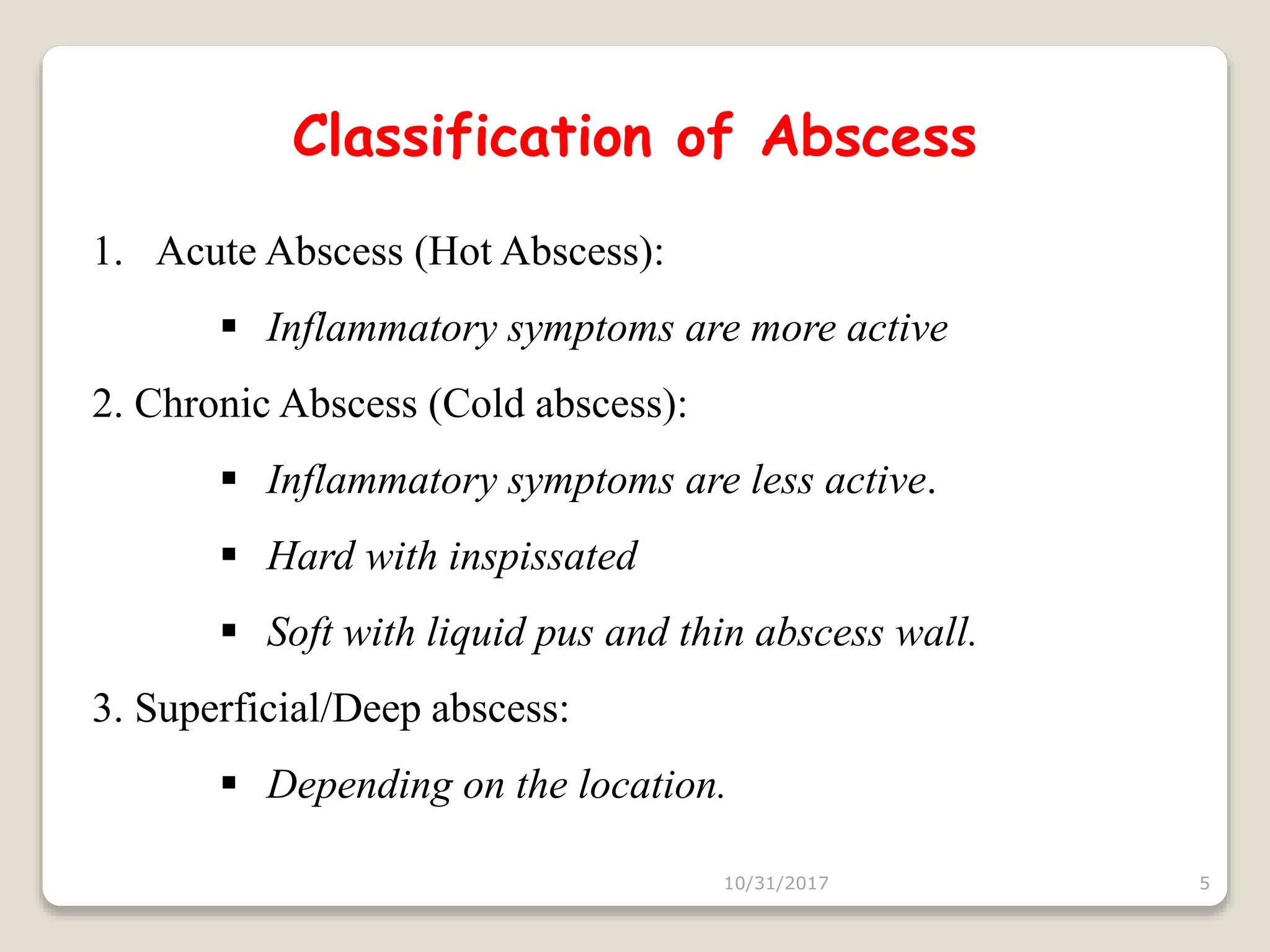 Abscess hematoma & maggot wound | PPTX