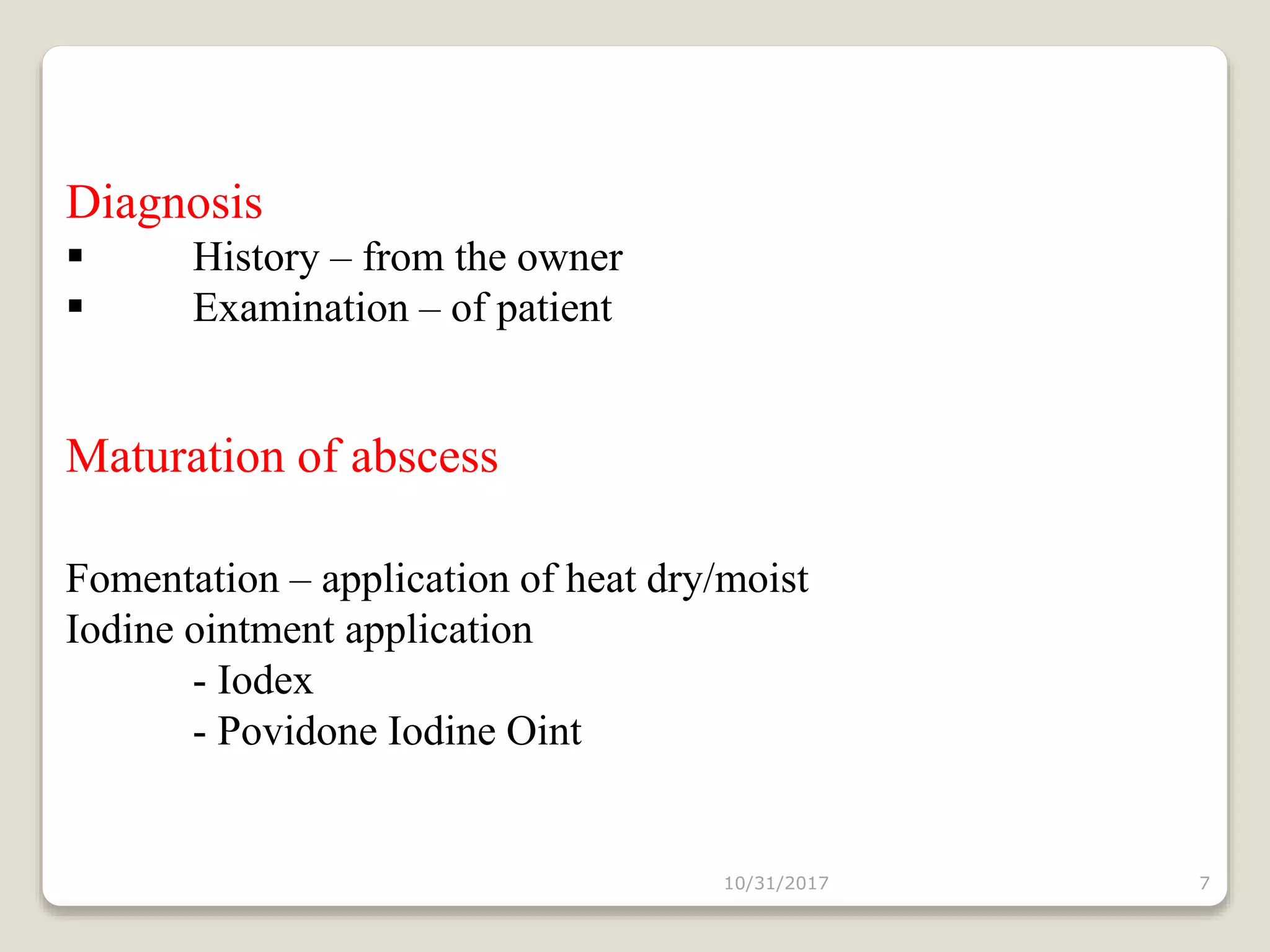 Abscess hematoma & maggot wound | PPTX