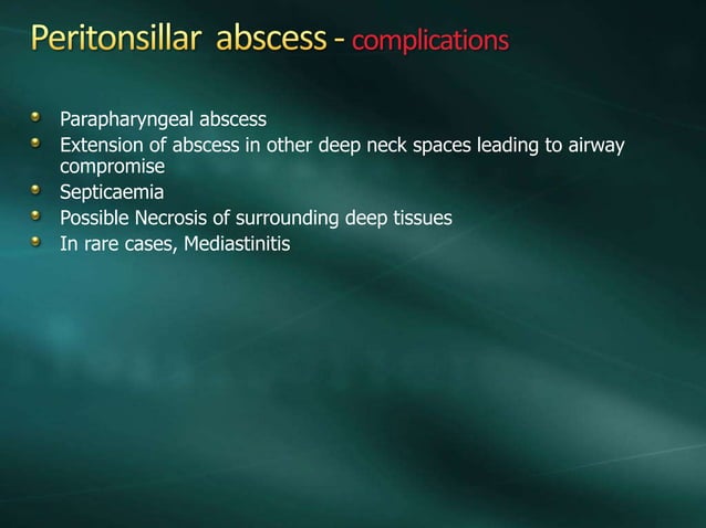 Abscess | PPTX | Ear, Nose and Throat Conditions | Diseases and Conditions