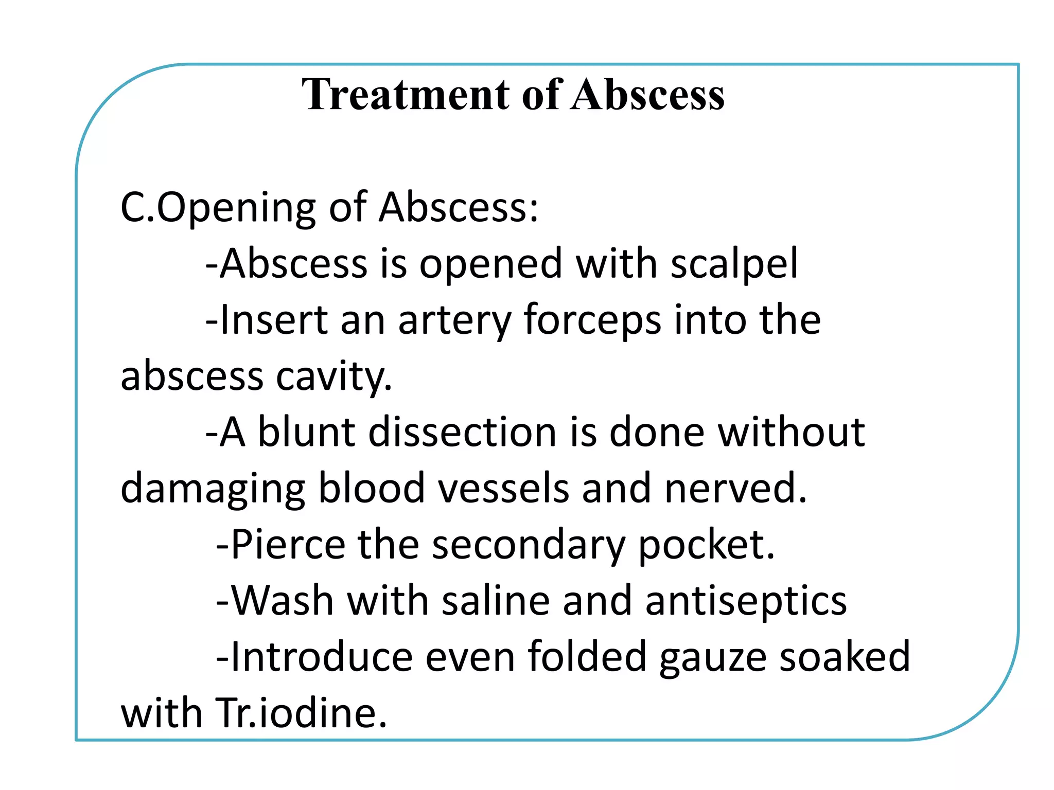 Abscess and its management | PPTX