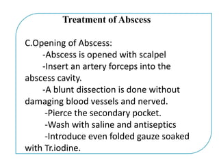 Abscess and its management | PPTX