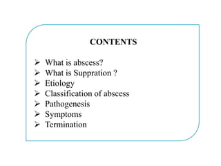 Abscess and its management | PPTX