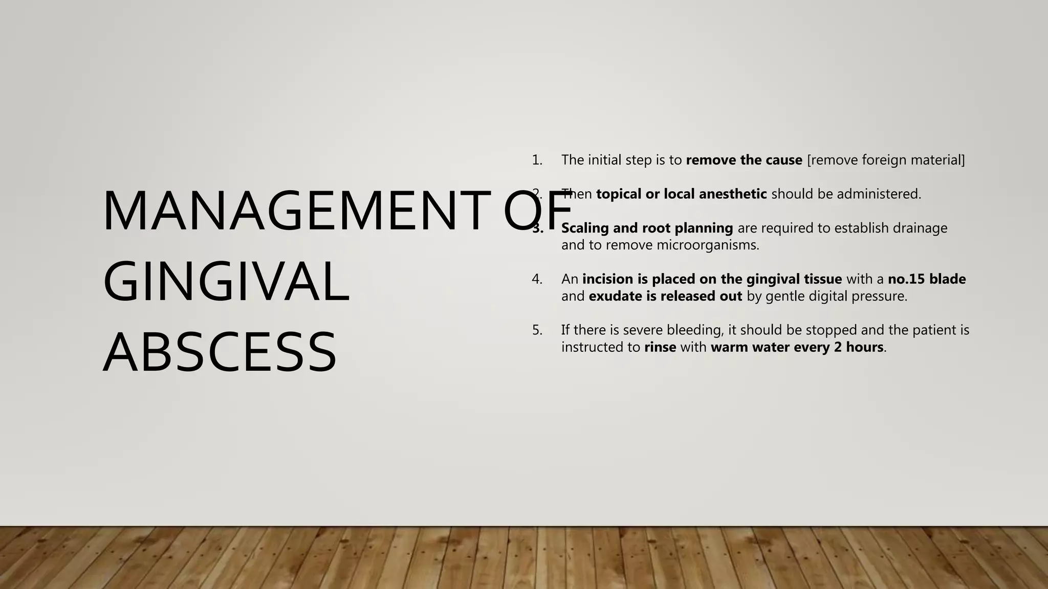 Abscess of periodontium | PPTX