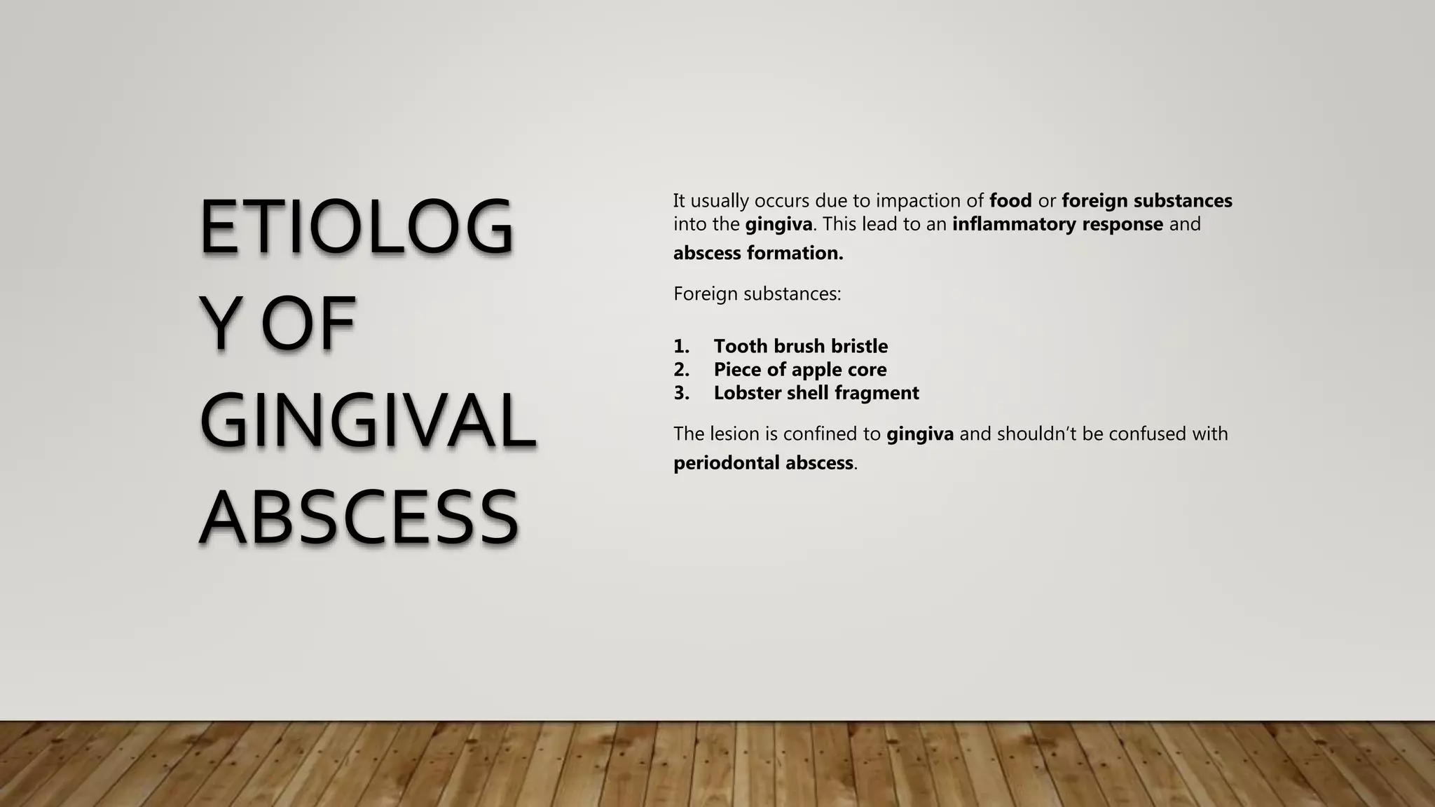 Abscess of periodontium | PPTX