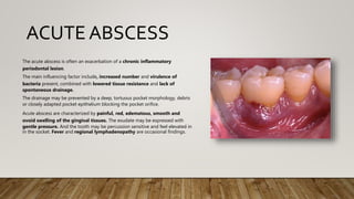 Abscess of periodontium | PPTX