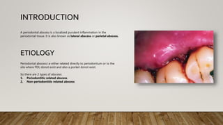 Abscess of periodontium | PPTX