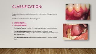 Abscess of periodontium | PPTX