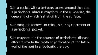 Periodontal abscess, abscess of periodontium | PPTX