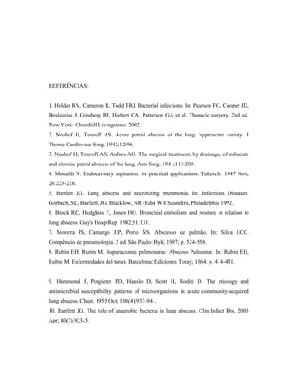 Abscesso pulmonar | PDF
