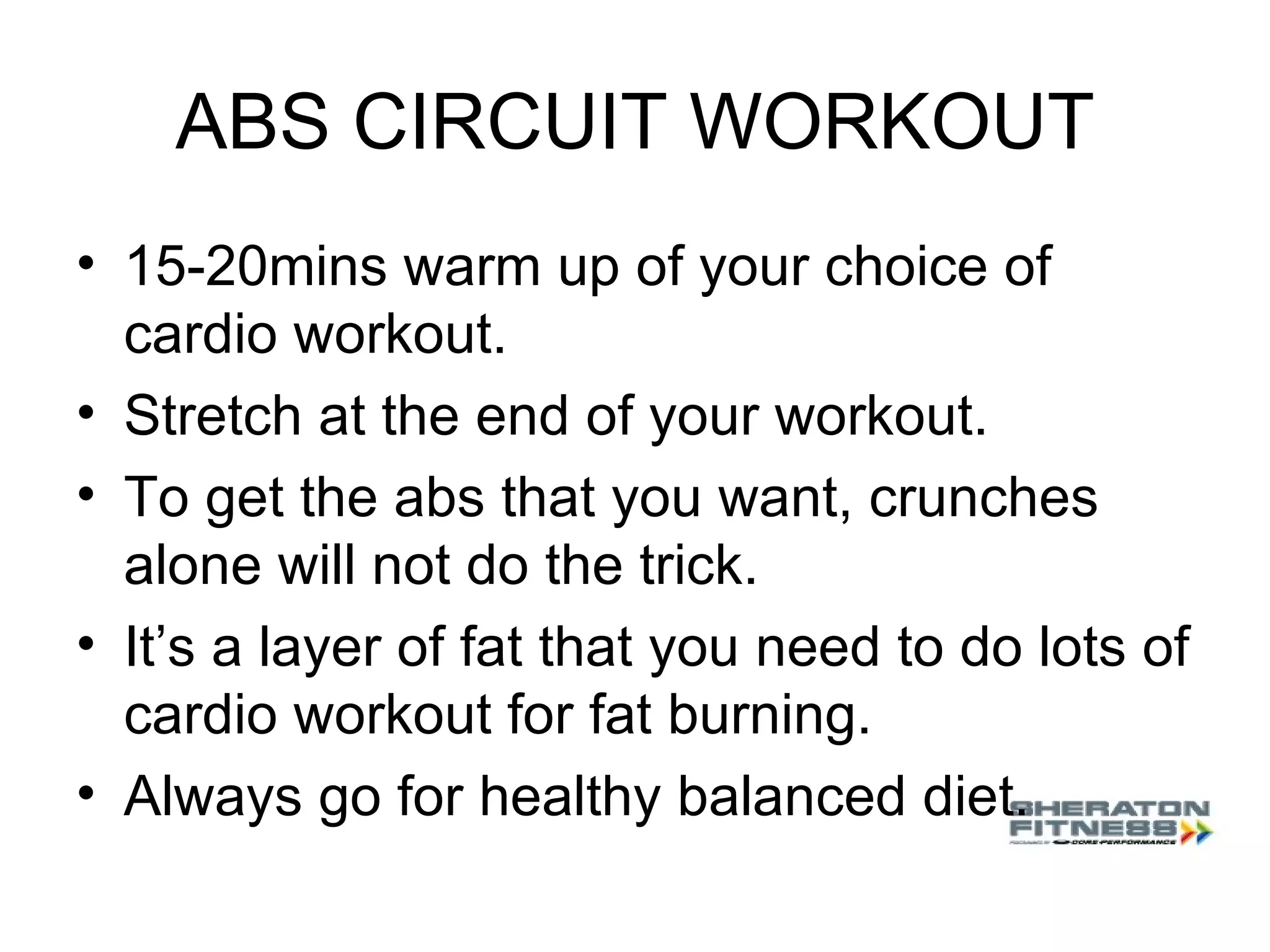Abs circuit workout | PPT