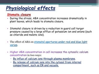 Plant hormone (Part-4)- Abscisic acid | PPTX