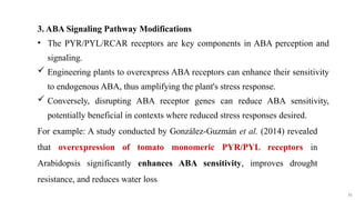 Abscisic acid - Biosynthesis, Metabolism, Signal Perception ...