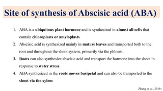 Abscisic acid - Biosynthesis, Metabolism, Signal Perception ...