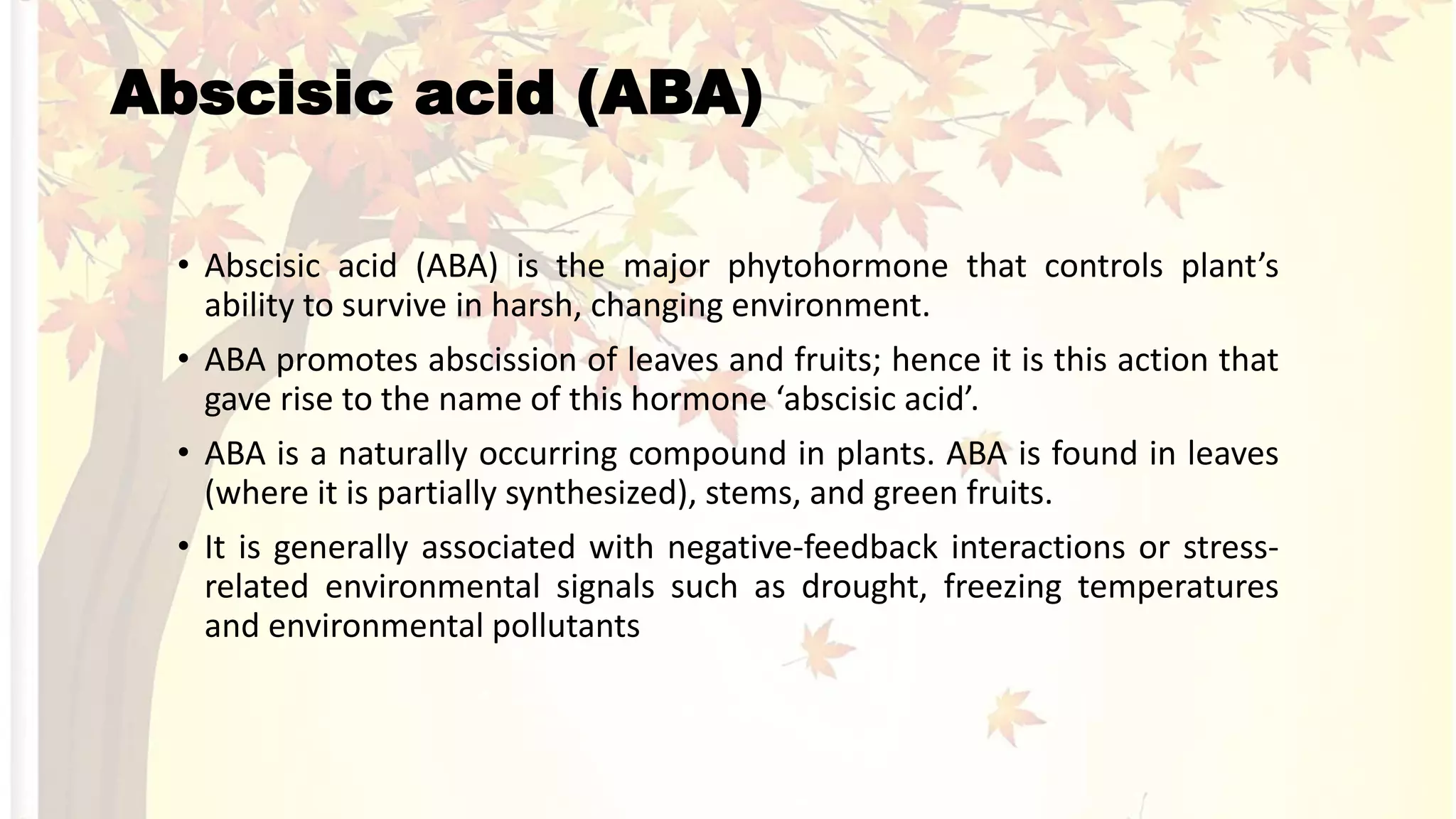 Abscisic acid i | PPTX