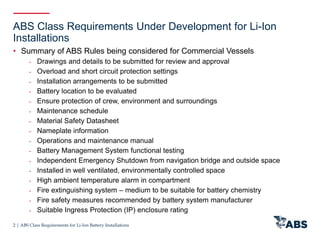 ABS Class Requirements Li-ion Battery Installations.pptx