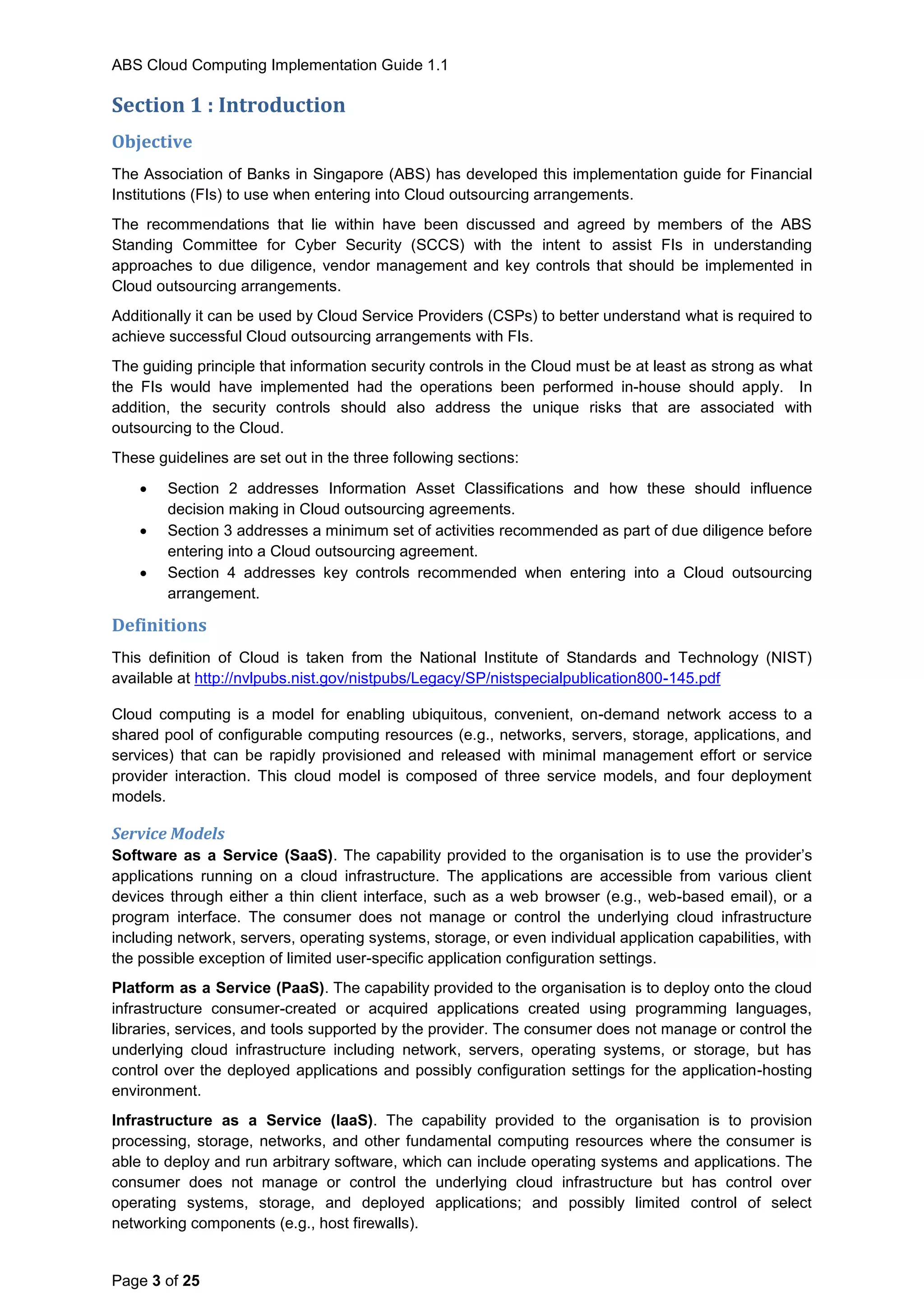 ABS Cloud Computing Implementation Guide 1.1 | PDF