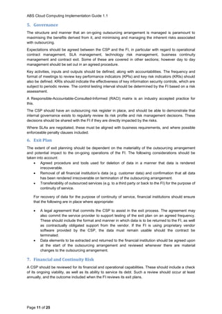 ABS Cloud Computing Implementation Guide 1.1 | PDF