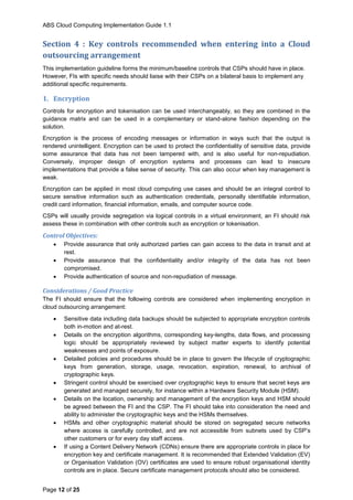 ABS Cloud Computing Implementation Guide 1.1 | PDF