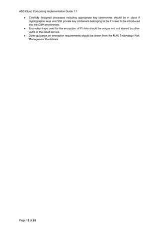 ABS Cloud Computing Implementation Guide 1.1 | PDF
