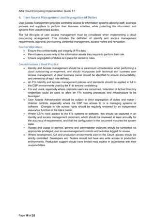 ABS Cloud Computing Implementation Guide 1.1 | PDF