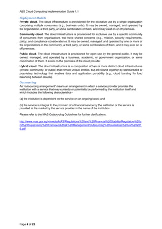 ABS Cloud Computing Implementation Guide 1.1 | PDF
