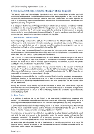 ABS Cloud Computing Implementation Guide 1.1 | PDF