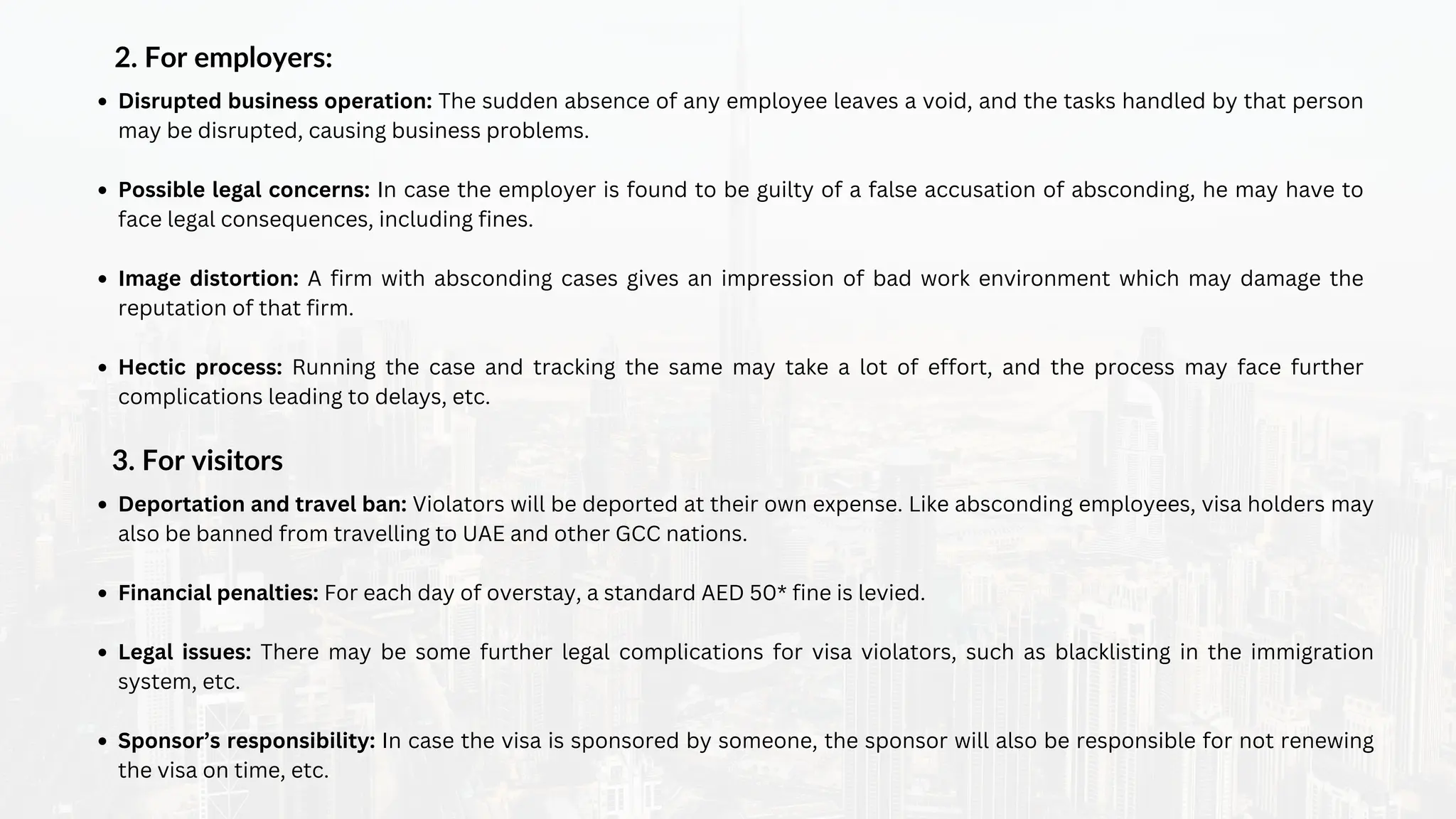 Absconding in the UAE: A Complete Guide. | PDF