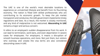 Absconding in the UAE: A Complete Guide. | PDF