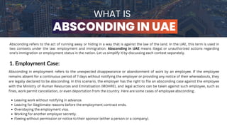Absconding in the UAE: A Complete Guide. | PDF