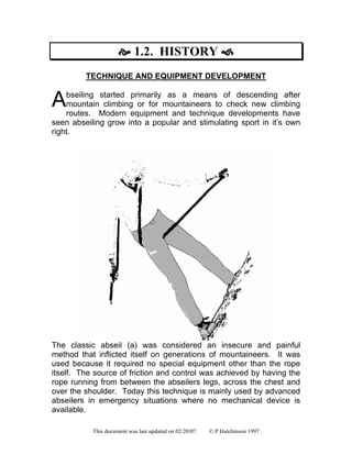 Abseiling techniques manual | PDF