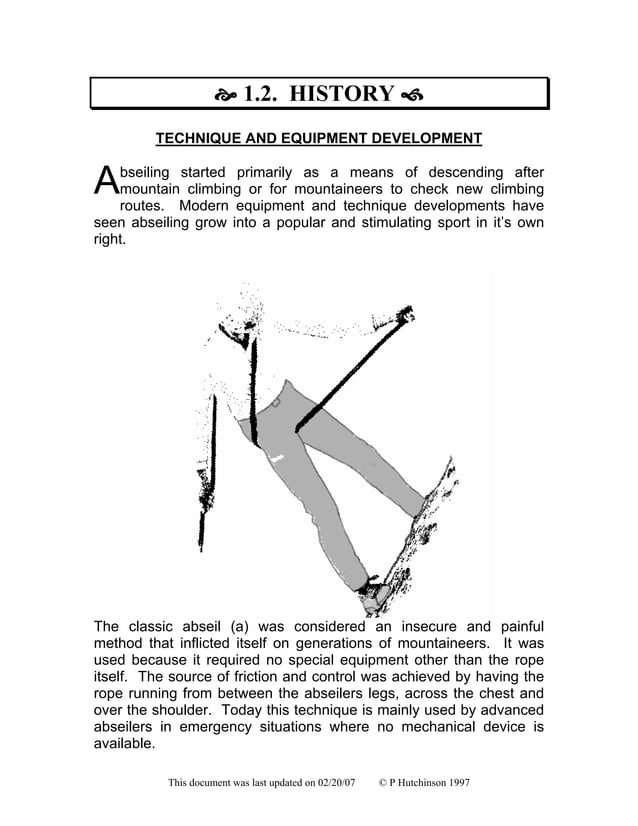 Abseiling techniques manual | PDF