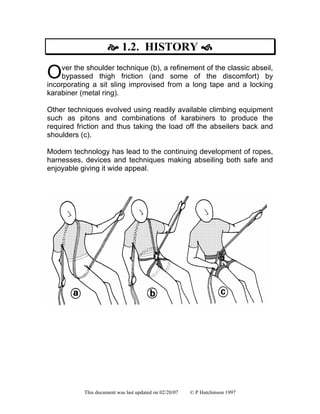 Abseiling techniques manual | PDF