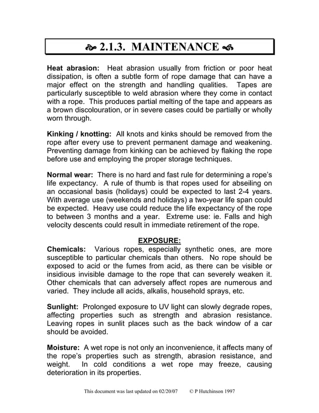 Abseiling techniques manual | PDF