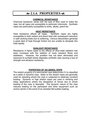 Abseiling techniques manual | PDF