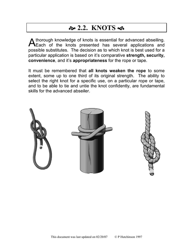 Abseiling techniques manual | PDF
