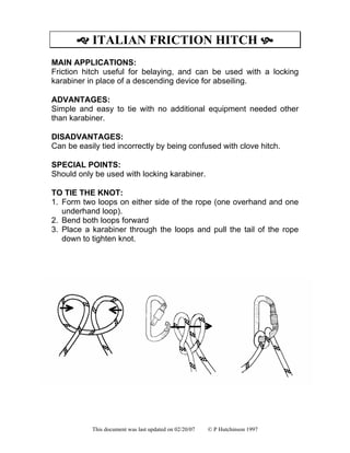 Abseiling techniques manual | PDF
