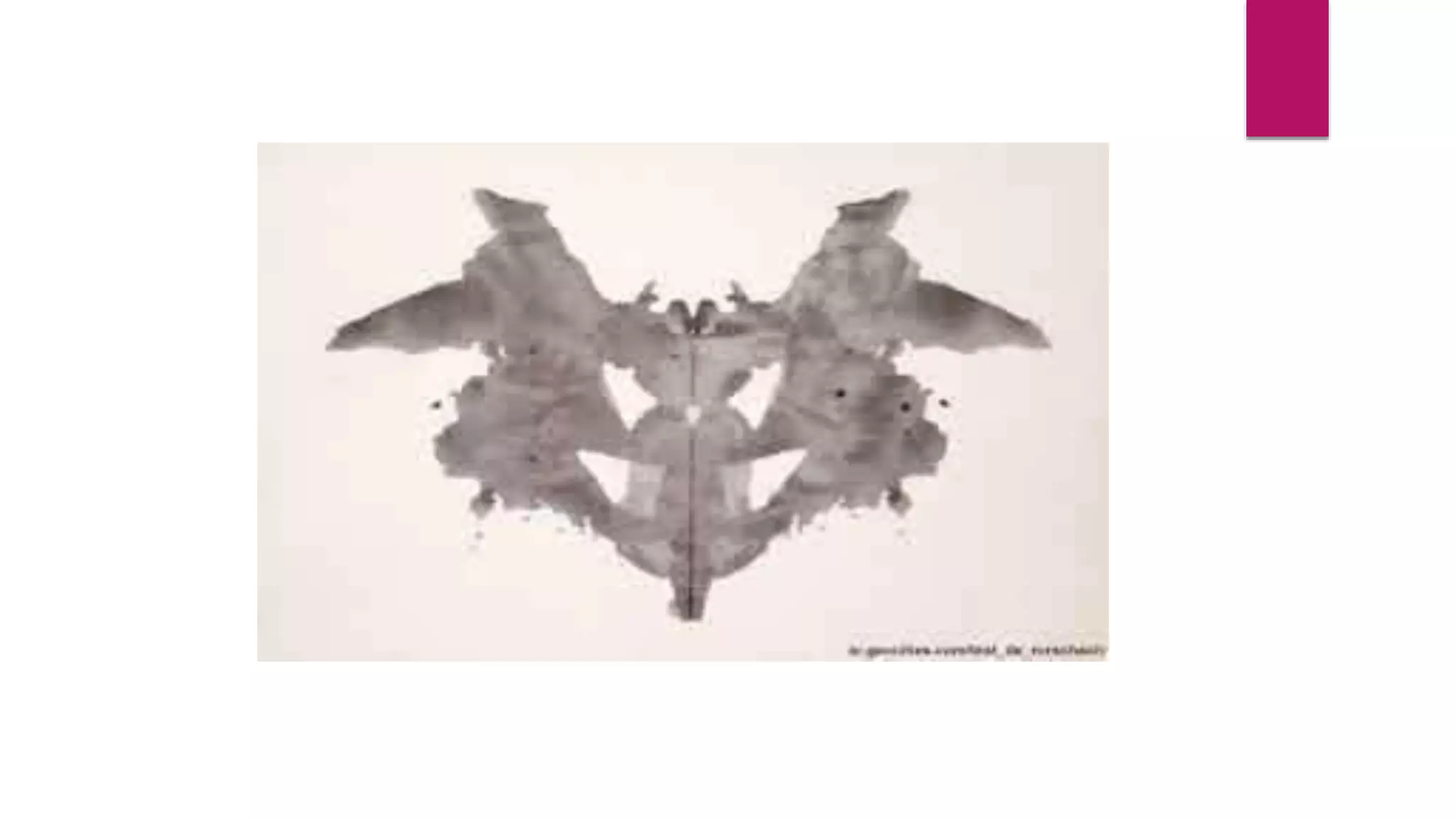 Rorschach's Inkblot Test | PPTX