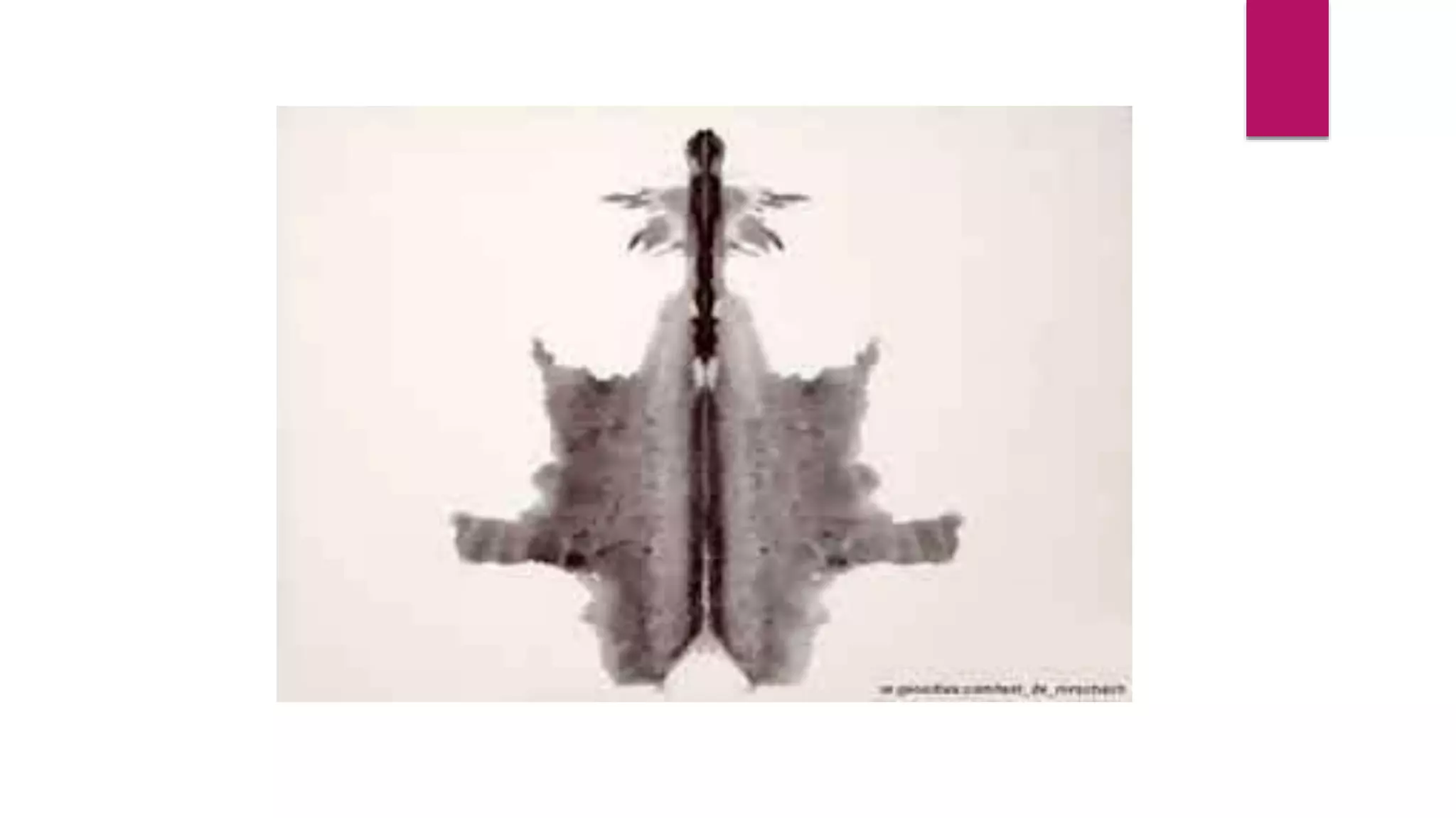 Rorschach's Inkblot Test | PPTX