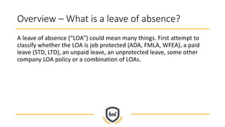 HNI U Managing Employee Leave | PPT