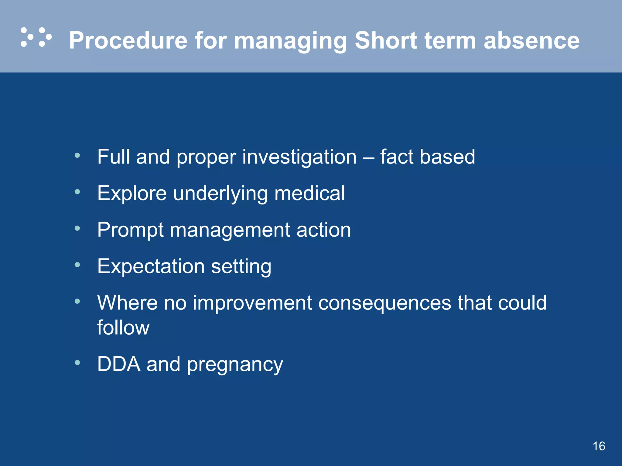Absence Management Presentation | PPT