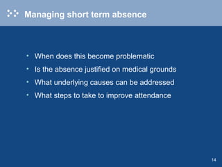 Absence Management Presentation | PPT