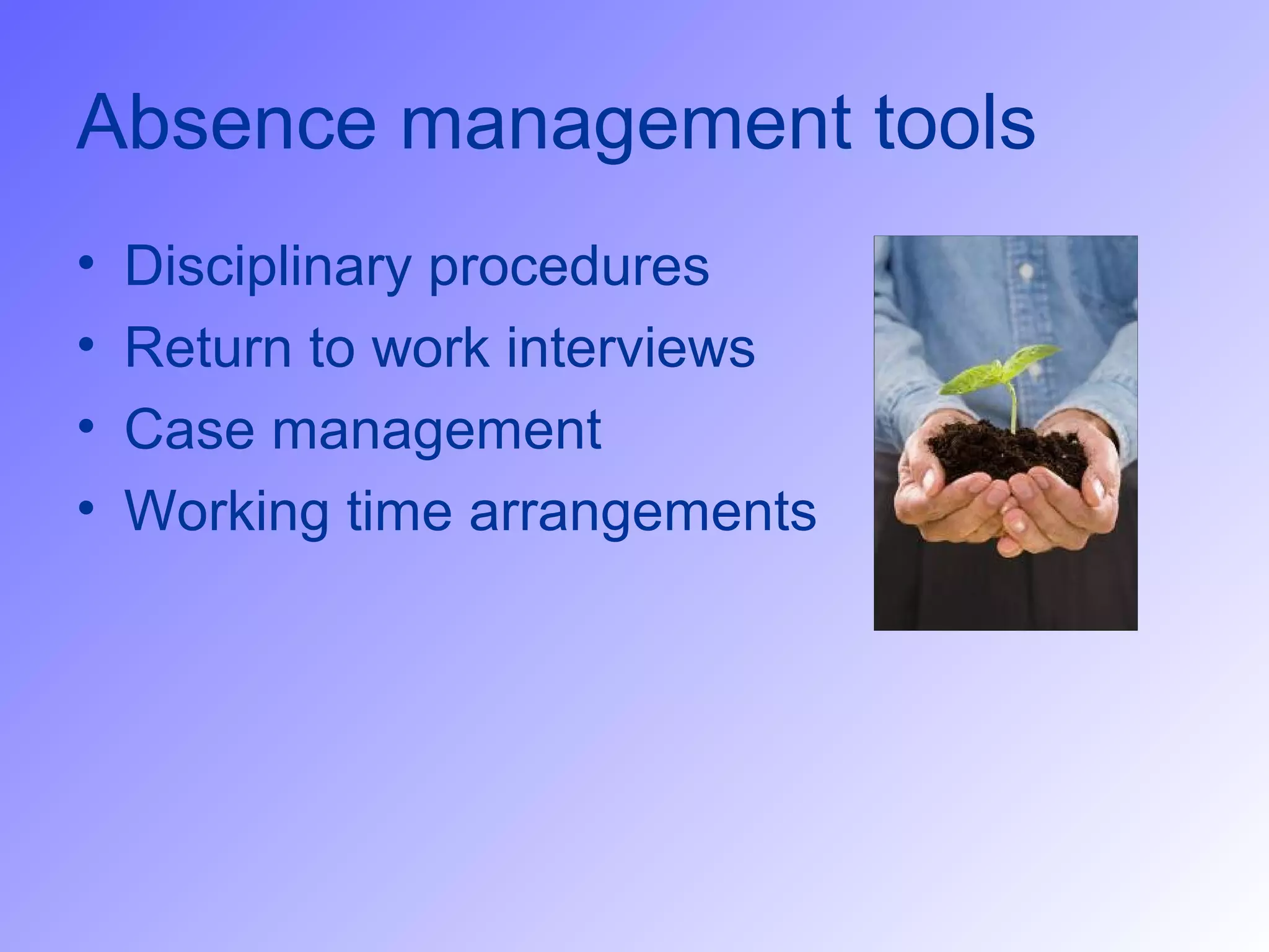 Absence management slides | PPT