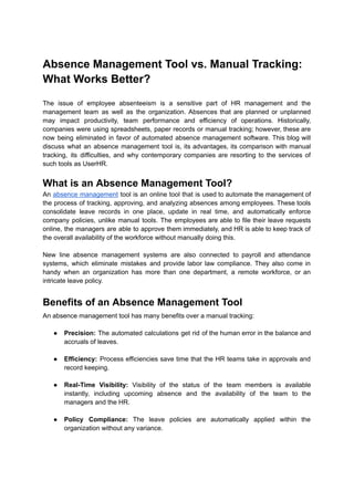 Absence Management Tool vs Manual Tracking_ What Works Better.pdf
