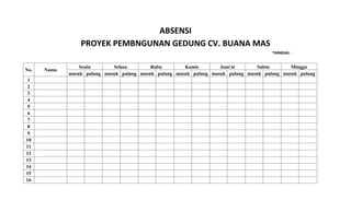 Absensi | DOCX