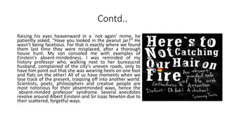 Absent minded | PPTX