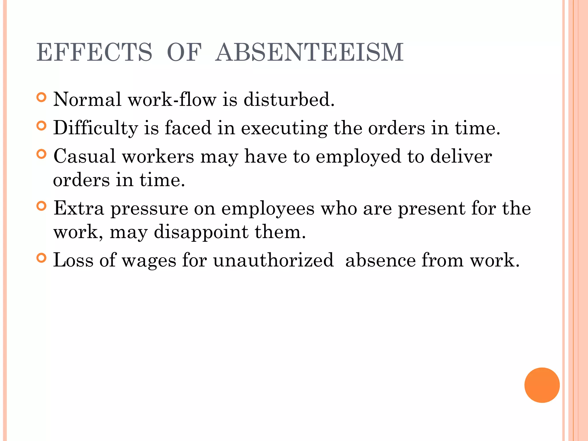Absenteeism | PPT