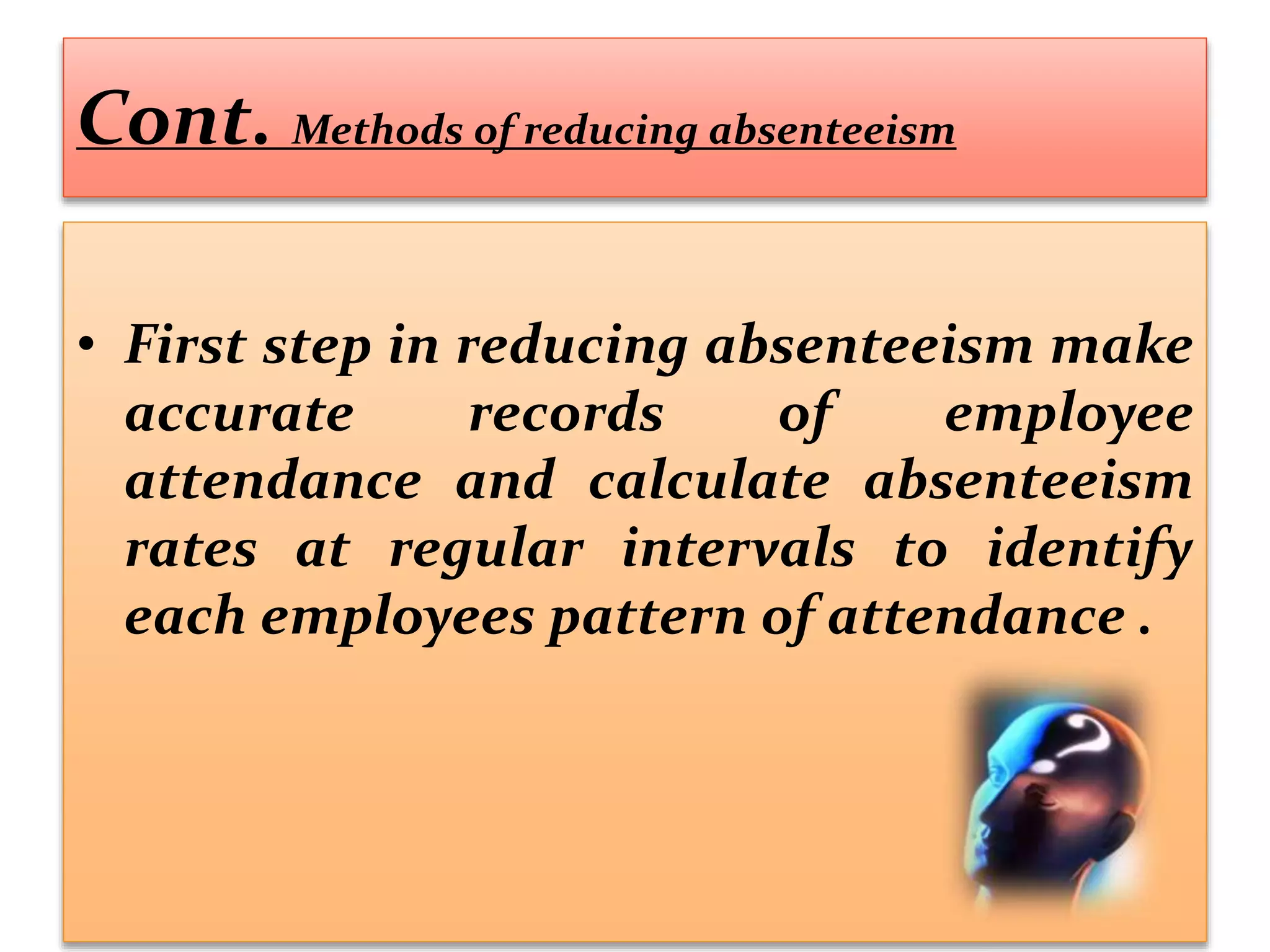 Absenteeism and turn over | PPTX
