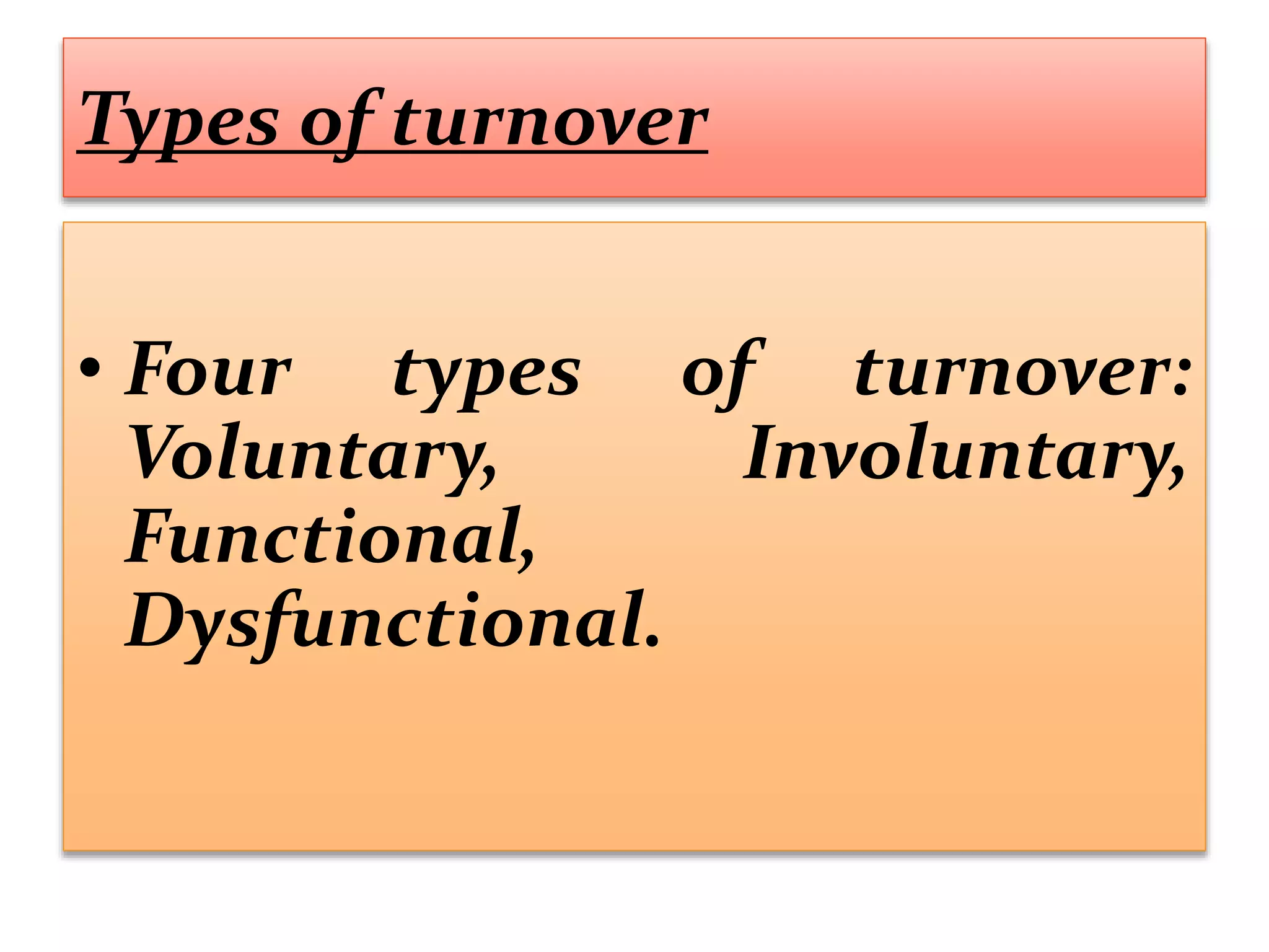 Absenteeism and turn over | PPTX
