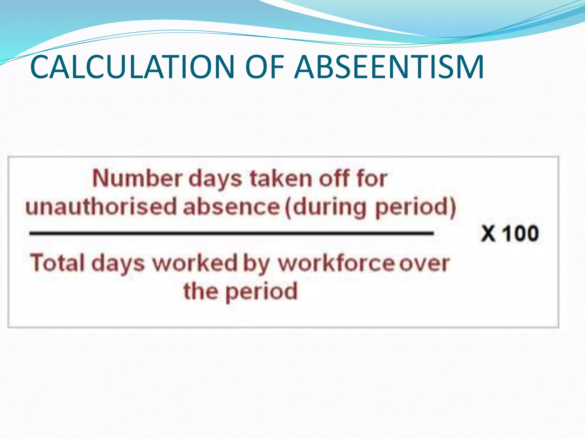 Absenteeism | PPTX
