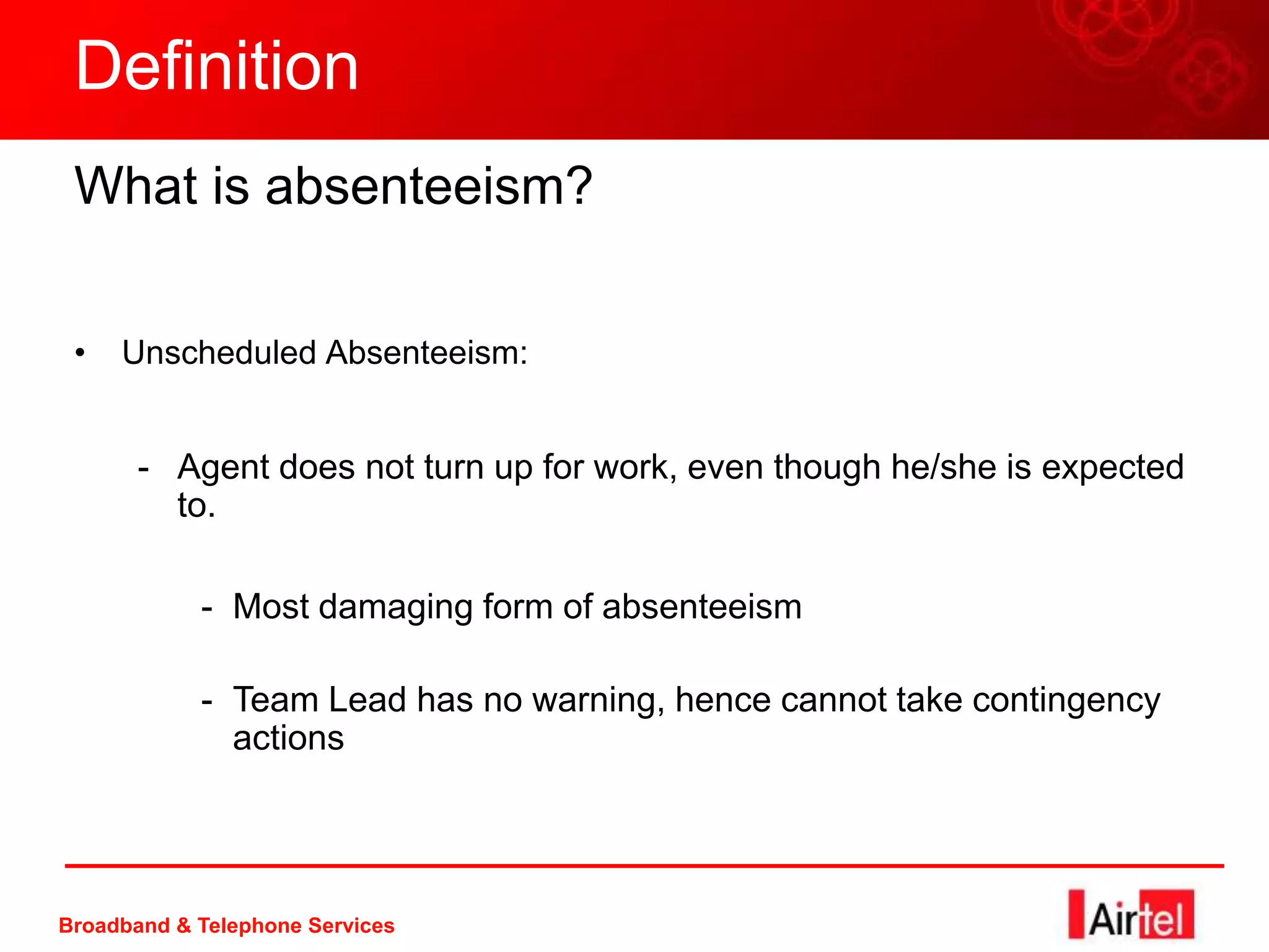 Absenteeism_Airtel.ppt